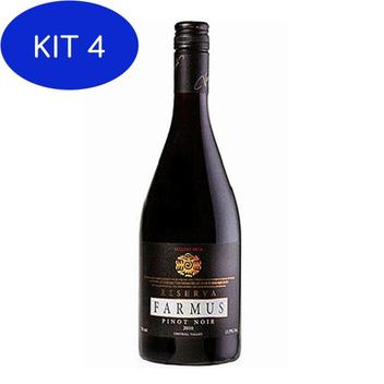 Kit 4 Farmus Winemaker Reserva Pinot Noir 750 Ml - Vinho - Magazine Luiza