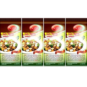 Kit 4 Fatia Vegetal Carne Vermelha Sora 125g - Vegano - Sora Alimentos - Carne Vegetal ...