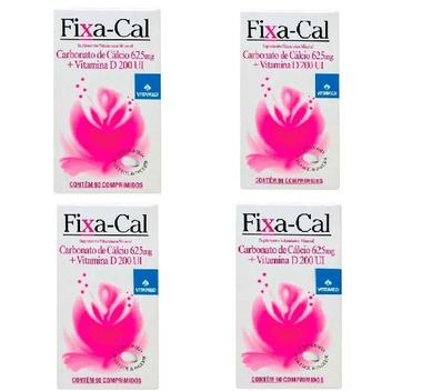 Kit 4 Fixa-Cal Calcio Quaris 625mg Com 90 Comprimidos - Cálcio ...