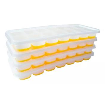 Kit 4 Forma De Gelo Com Tampa Fundo Silicone Resistente - Luctec ...