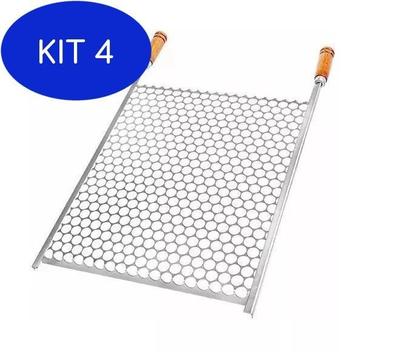 Kit 4 Grelha 50x40 Aço Galvanizado Tela Moeda - RP - Ralo / Grelha ...