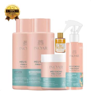 Kit 4 Inoar Meu Cacho Meu Crush Sh + Cond + Masc + Fluido - Kit de ...