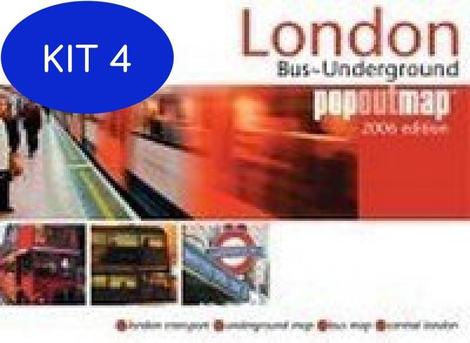 Kit 4 Livro London Bus Underground Compass Pop Out Map - Compass Maps ...