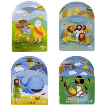 Kit 4 Livros Amigos do Criador: Daniel na Cova dos Leões + A História de Moisés + Jonas e a ...