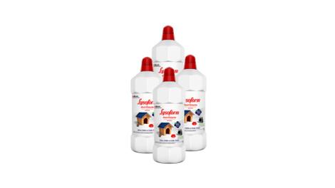 Kit 4 Lysoform Desinfetante Original Elimina Odor Pet 1L - Desinfetante ...