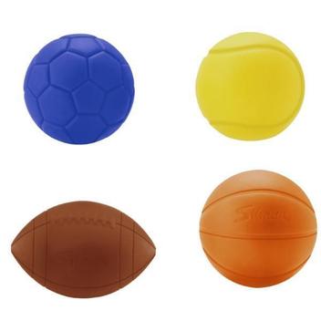 Kit 4 Mini Bolas Vinil Brinquedo Diversão Brincadeira - Toys - Bola ...