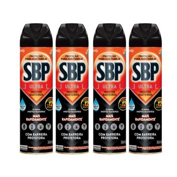Kit 4 Multi-inseticidas Aerossol Rasteiros Ultra Sbp 380ml ...