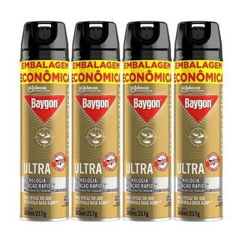 Kit 4 Multi-inseticidas Baygon Ultra 360ml - Repelente e Inseticida ...