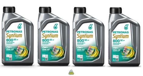 Kit 4 oleo 15w40 semissintetico syntium 800 petronas - 1l ...