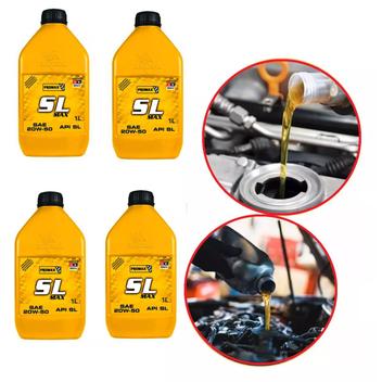 Kit 4 Óleo Do Motor Sae 20w-50 Sl Max Api Sl Bardahl 1 litro - Lubrificante para Moto - Magazine ...