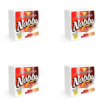 Kit 4 Pacotes Guardanapo 30x31cm Folha Simples Nobby com 50 folhas ...