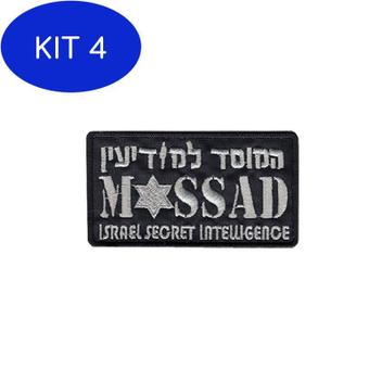 Kit 4 Patch Bordado Mossad Com Fecho De Contato - Mundo Do Militar ...