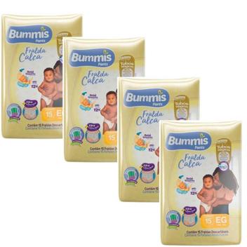 Kit 4 Pct de Fralda Descartavel Bummis Pants Jumbinho Todos Os Tamanhos ...