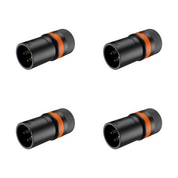 Kit 4 Plug XLR macho Roxtone Rotativo Low Profile Rack LX3M - Conector ...