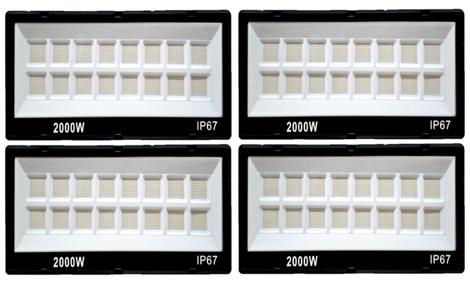 Kit 4 Refletor Led 2000w Holofote Bivolt Prova Dágua Ip67 Frio - Hi ...