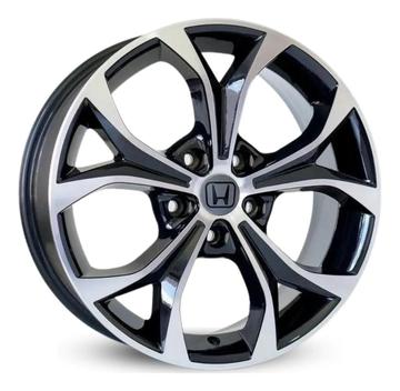Kit 4 Rodas 18x7 5x114 Honda Civic Preta Diamantada Krmai R29 - Roda de Carro - Magazine Luiza