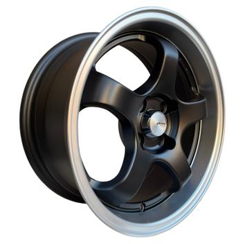 Kit 4 Rodas Aro 15x7 Advan GT 4x100 ET32 Preto BP - Roda de Carro ...