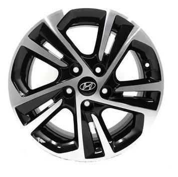 Kit 4 Rodas Aro 17x7 5x114 Creta Prestige Preta Diamantada Krmai S16 - Roda de Carro - Magazine ...