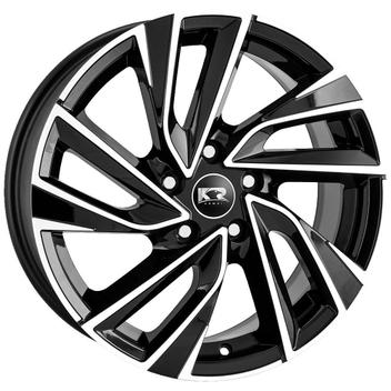 Kit 4 Rodas Aro 17x7 5x114 Golf gti Preta Diamantada Krmai K72 - Roda de Carro - Magazine Luiza