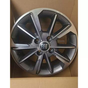 Kit 4 Rodas Fiat Cronos Argo Uno Strada Aro 14 4x98 Grafite Diamantada ...