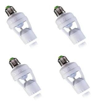 Kit 4 Sensor De Presença Para Lâmpada Soquete E27 C/ Fotocélula - dfjn ...