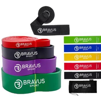 Kit 4 Super Bands E 5 Mini Bands + Âncora De Porta - Bravus Sport ...