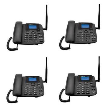 Kit 4 Telefone Celular Fixo Gsm Cf 4202 Dual Chip Intelbras - Ramal ...