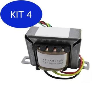 Kit 4 Transformador Trafo 18+18V 600Ma Bivolt Eletrônica - MS ...