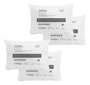 Kit 4 Travesseiro Camesa Antiestresse Suporte Firme 50x70cm ...