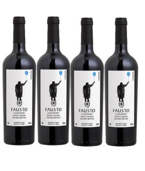 Kit 4 Un Vinho Fausto de Pizzato Cabernet Sauvignon 750 ml - Vinho ...
