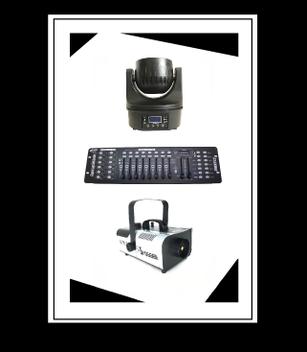 Kit 4moving mini b-eye 6x15w rgbw maquina de fumaça 1200w dmx 512 ...