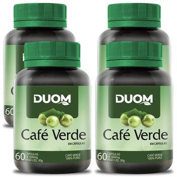 Kit 4x Café Verde Suplemento Alimentar Natural Vitaminas Encapsulado ...