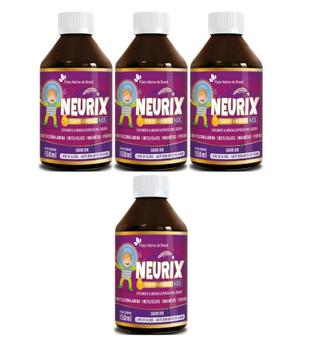 Kit 4x Neurix Kids Vitaminas e Minerais 150ml sabor uva Flora Nativa do ...