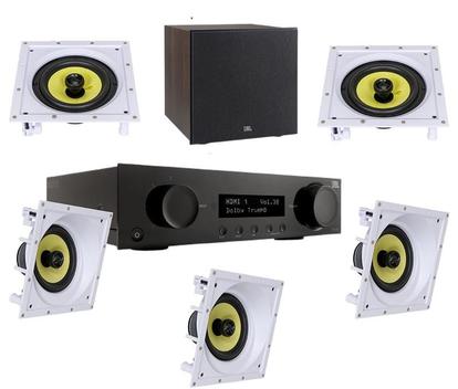 Kit 5.1 JBL Receiver MA510 + 3 Cxs Ci6SA + 2 CI6S + Sub 200P - Caixas de Som - Magazine Luiza