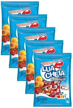 Kit 5 Bala Mastigável Dori Lua Cheia 600g - Sabor Chantilly - Balas ...