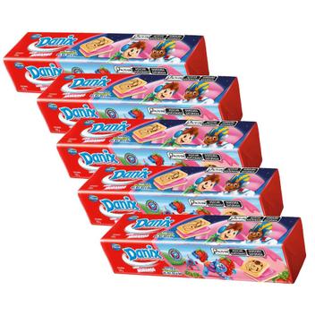 Kit 5 Biscoito Recheado Danix Sabor Morango com 130g - Biscoito ...