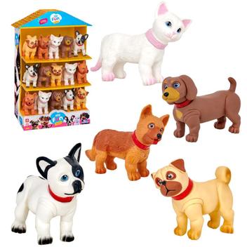 Kit 5 Bonecos Coleção My Fun Pets Cachorrinhos e Gatinha - Adijomar ...