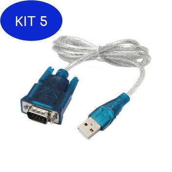 Kit 5 Cabo Conversor Usb X Serial Rs 232 - 70Cm Chip-Sce - Chipsce - Cabo USB - Magazine Luiza