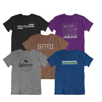 KIT 5 Camisetas Masculinas G1 G2 G3 G4 G5 G6 100% Algodão - Mdx ...