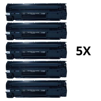Kit 5 Cartuchos Toner Impressora P1102 1102 P1102w 1102w - SUPLI ...