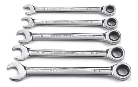 Kit 5 Chave De Boca Combinada Catraca 8 10 12 13 19 Mm - Mercado ...