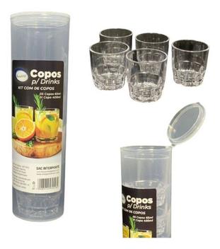 Kit 5 Copos Dose Drinks Acrílico 65ml Shot Festa Presente - copo de ...