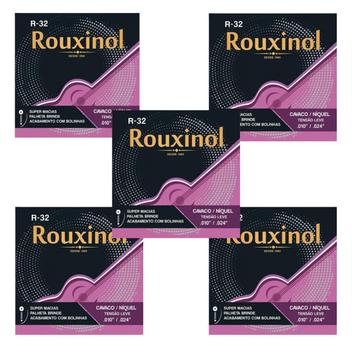 Kit 5 Encordoamento Cavaquinho Tensão Leve 4 Cordas R32 - Rouxinol ...