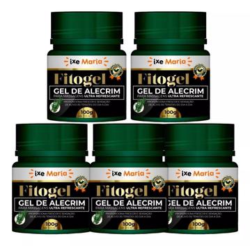 Kit 5 Fitogel Gel de Alecrim Massagem Combate a Dor Muscular ...