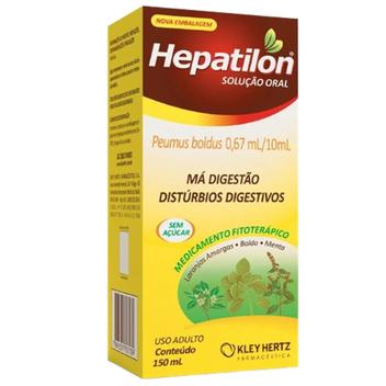 Kit 5 Hepatilon Boldo Contra Má Digestão Azia Mal-estar 150m - Kley ...