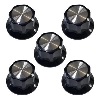 Kit 5 Knob Estilo Moog Preto Aluminio Escovado Ronsani - Acessórios ...