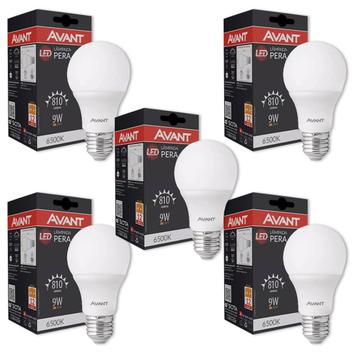 Kit 5 lampada led bulbo 9w 12v br.frio 6500k bateria avant - Lâmpada de ...