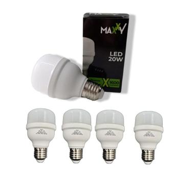 Kit 5 Lâmpadas LED Bulbo 20W Fria - Maxxy - Lâmpada de LED - Magazine Luiza