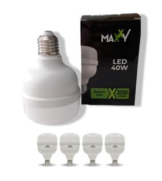 Kit 5 Lâmpadas Led Bulbo 40w Fria - Frio (6500K) - Maxxy - Lâmpada de ...