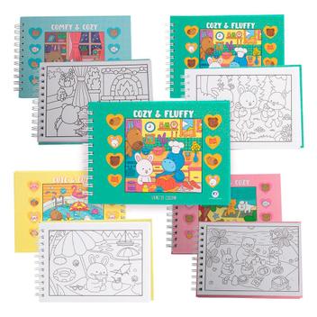 Kit 5 Livro Para Colorir Cozzy Friends Desenho Animais Fofos - Toys 2u ...